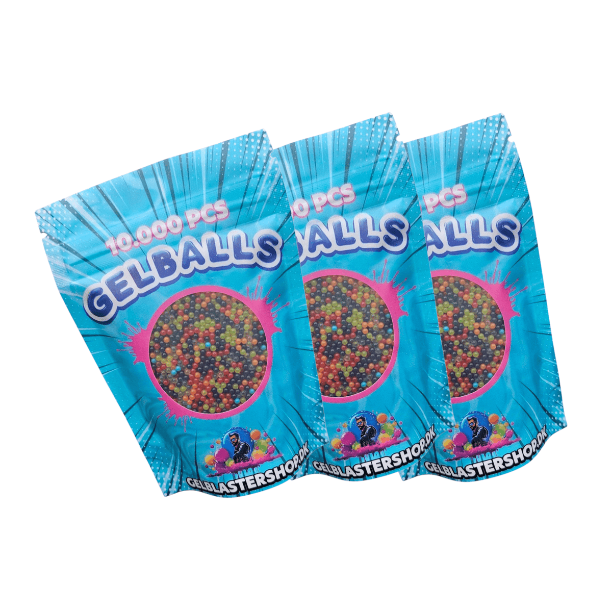 Gelballs Premium - 3 Poser For Kun 100 kr. Vælg Farve! – Gelblastershop.dk